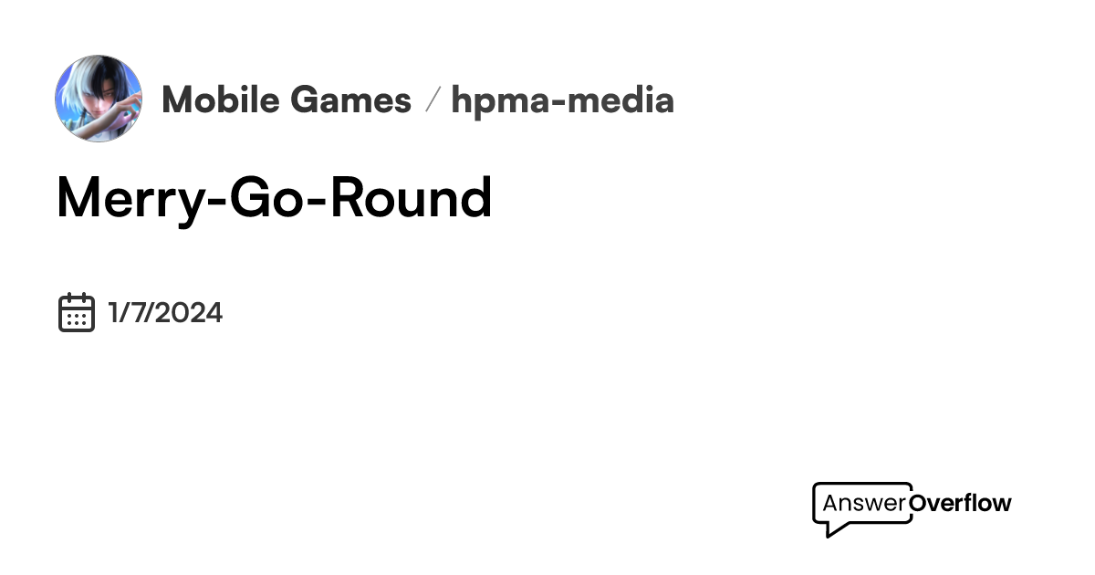 Merry-Go-Round - Mobile Games