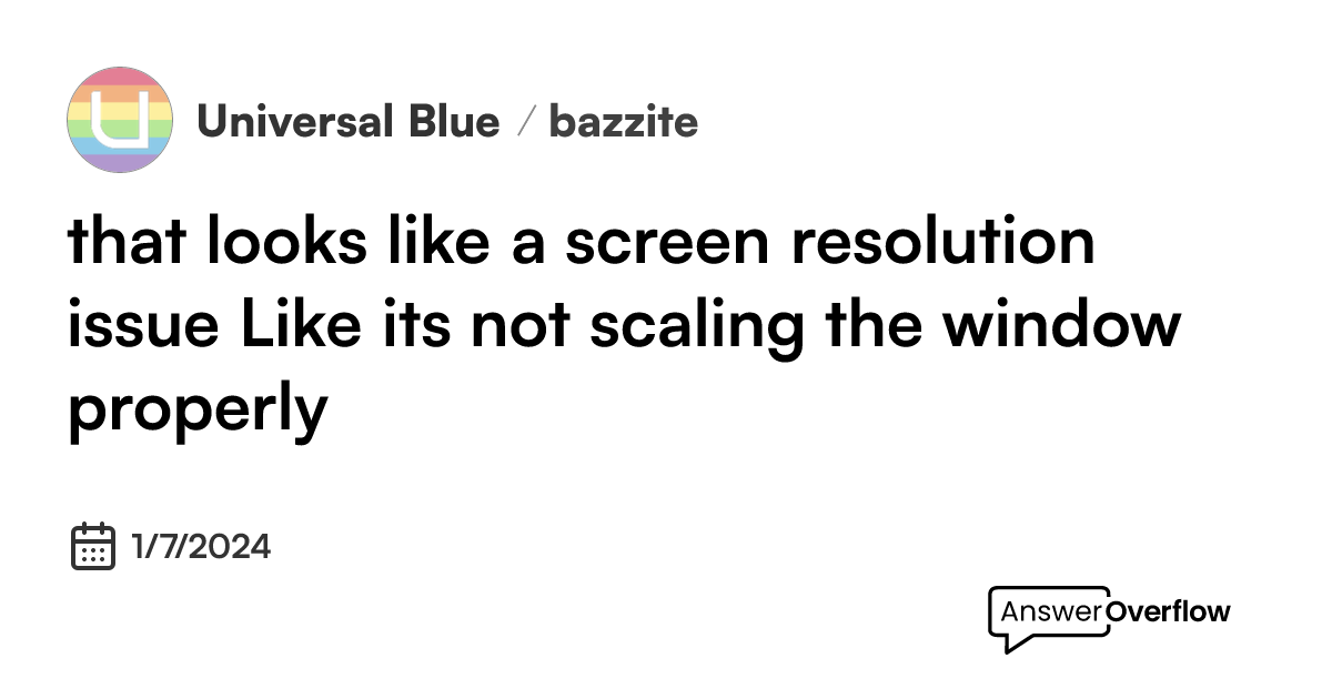 that looks like a screen resolution issue. Like it’s not scaling the window properly ...