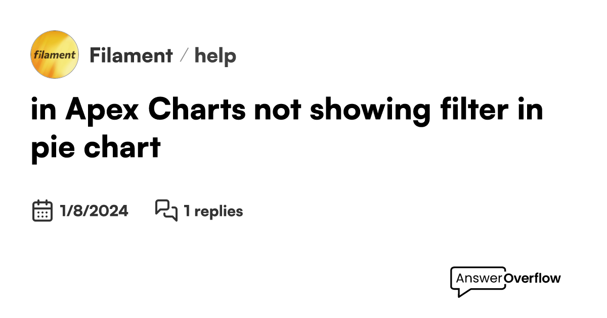 in Apex Charts not showing filter in pie chart - Filament