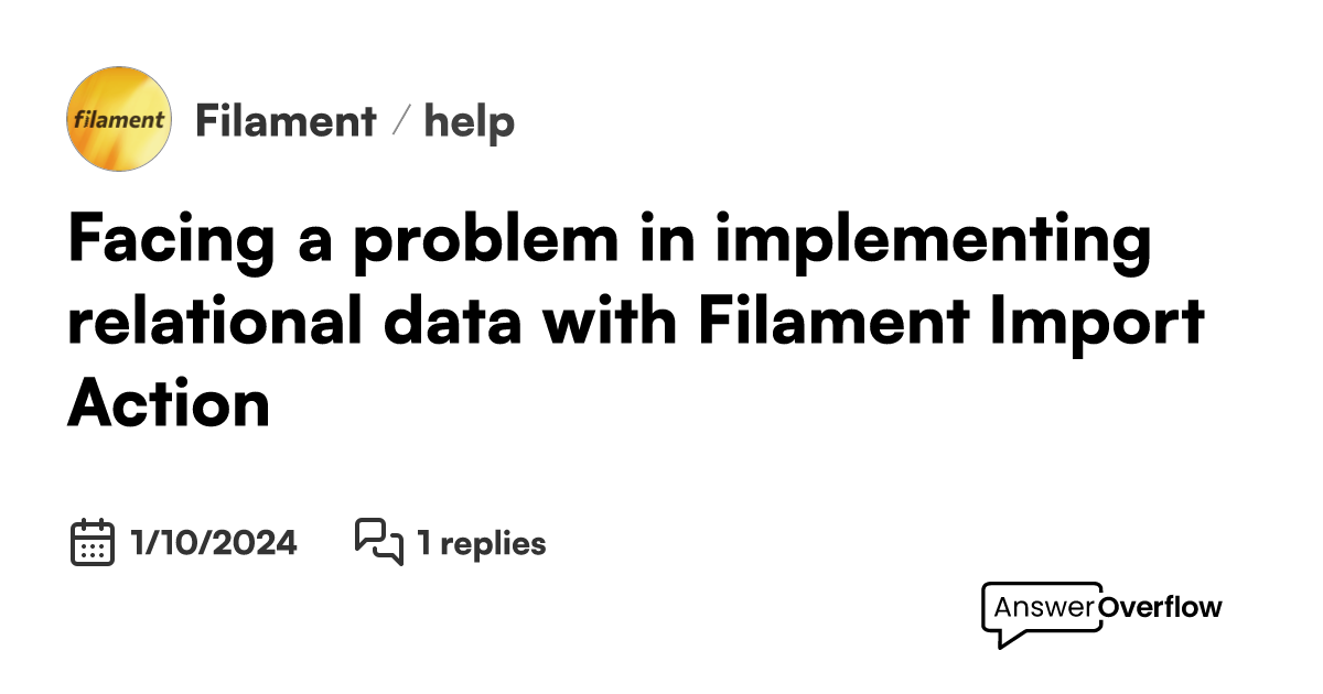 Facing a problem in implementing relational data with Filament Import Action - Filament