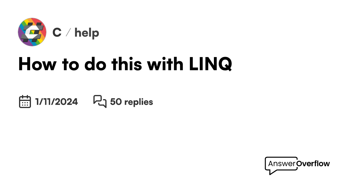 How to do this with LINQ? - C#