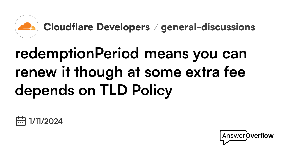 redemptionPeriod means you can renew it though, at some extra fee, depends on TLD Policy ...