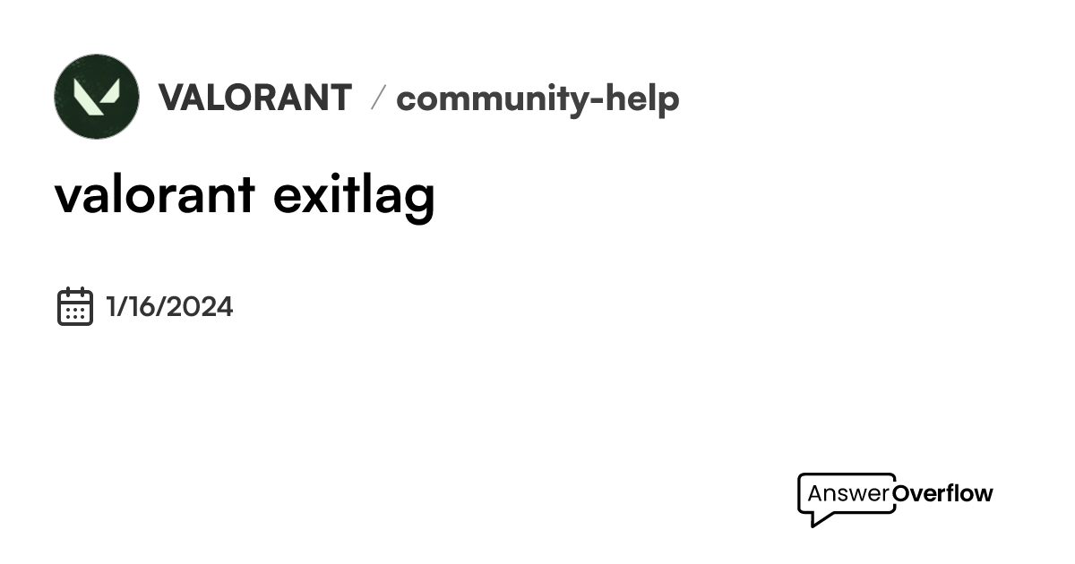 valorant & exitlag - VALORANT