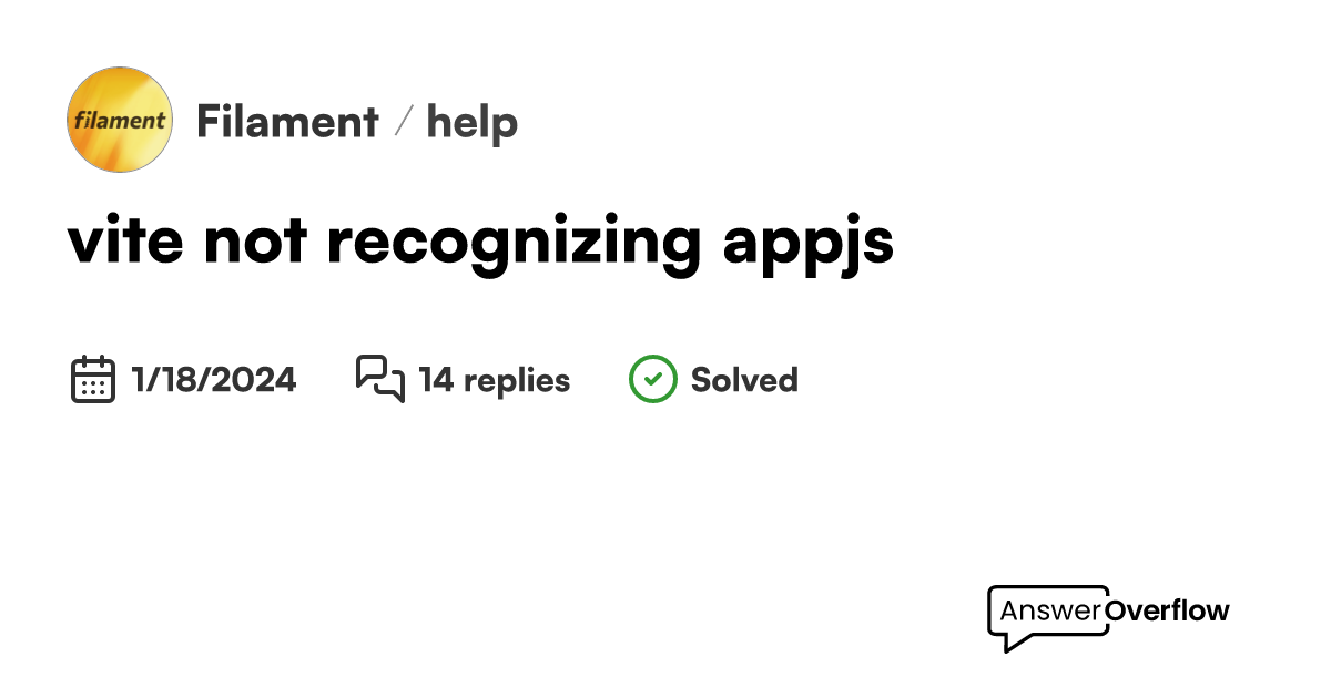 vite not recognizing app.js? - Filament