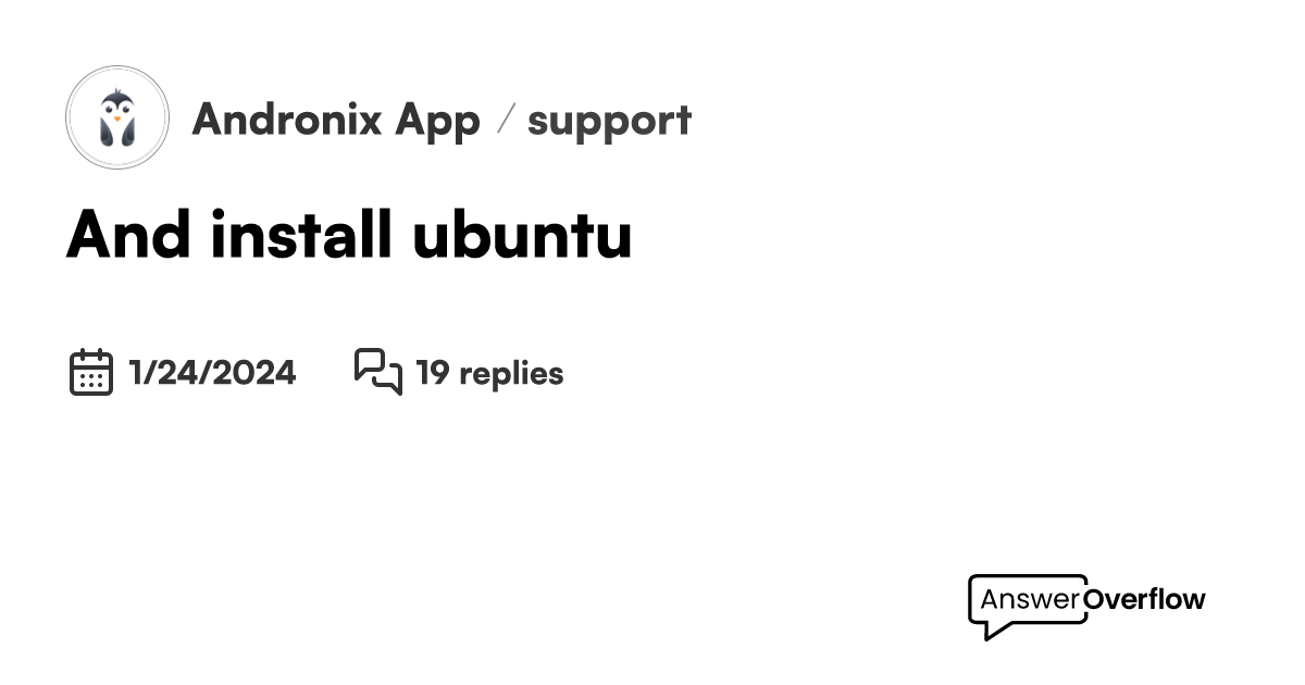 And install ubuntu - Andronix App