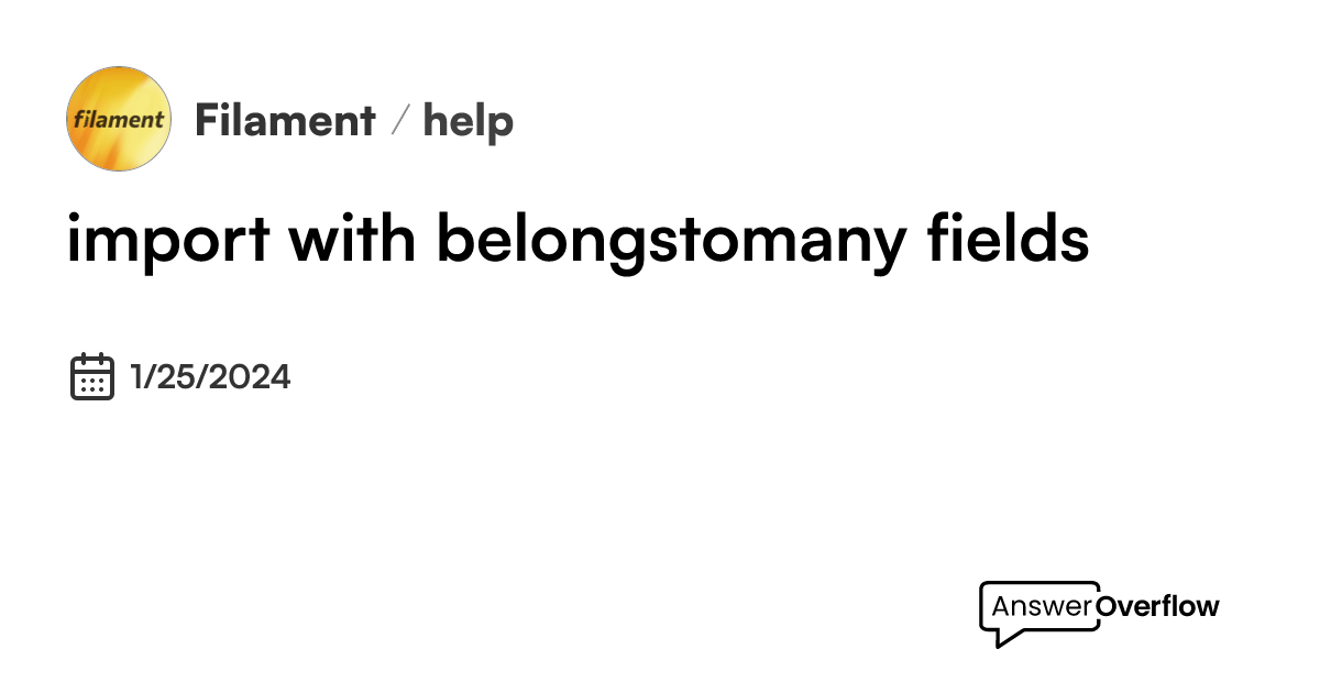 import with belongstomany fields - Filament
