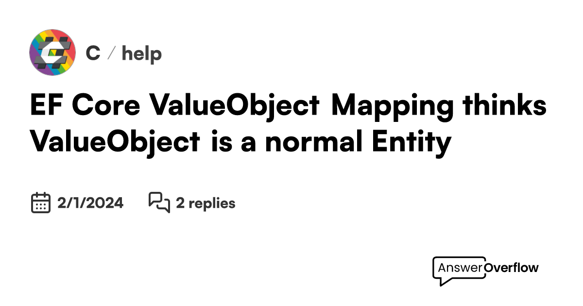 Ef Core Valueobject Mapping Thinks Valueobject Is A Normal Entity C