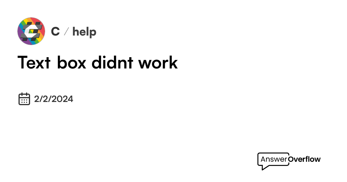 Text box didnt work - C#