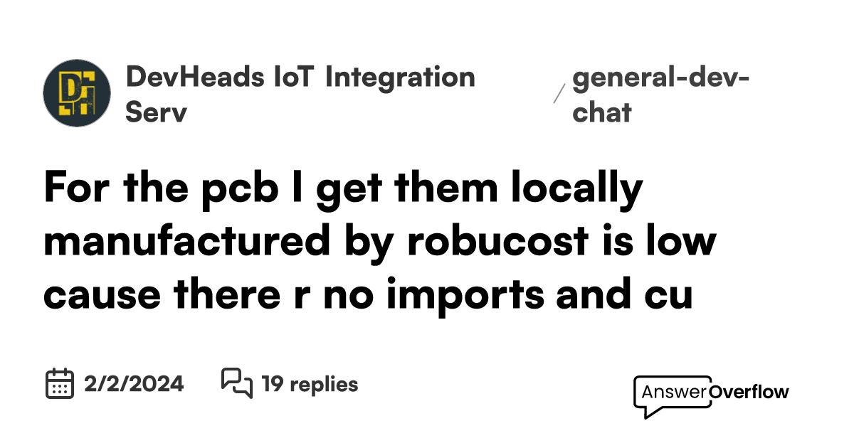 For the pcb I get them locally manufactured by robu.....cost is low cause there r no imports and ...