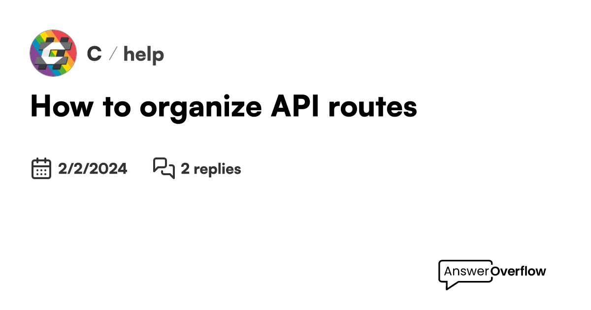 How to organize API routes? - C#