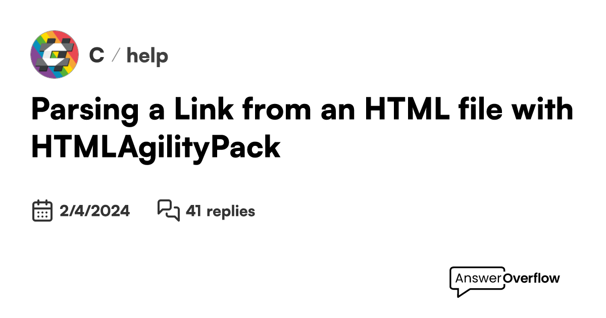 Parsing a Link from an HTML file with HTMLAgilityPack - C#
