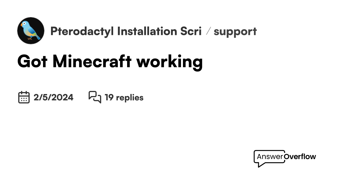Got Minecraft working - Pterodactyl Installation Script