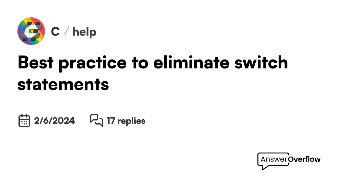 Best practice to eliminate switch statements? - C#