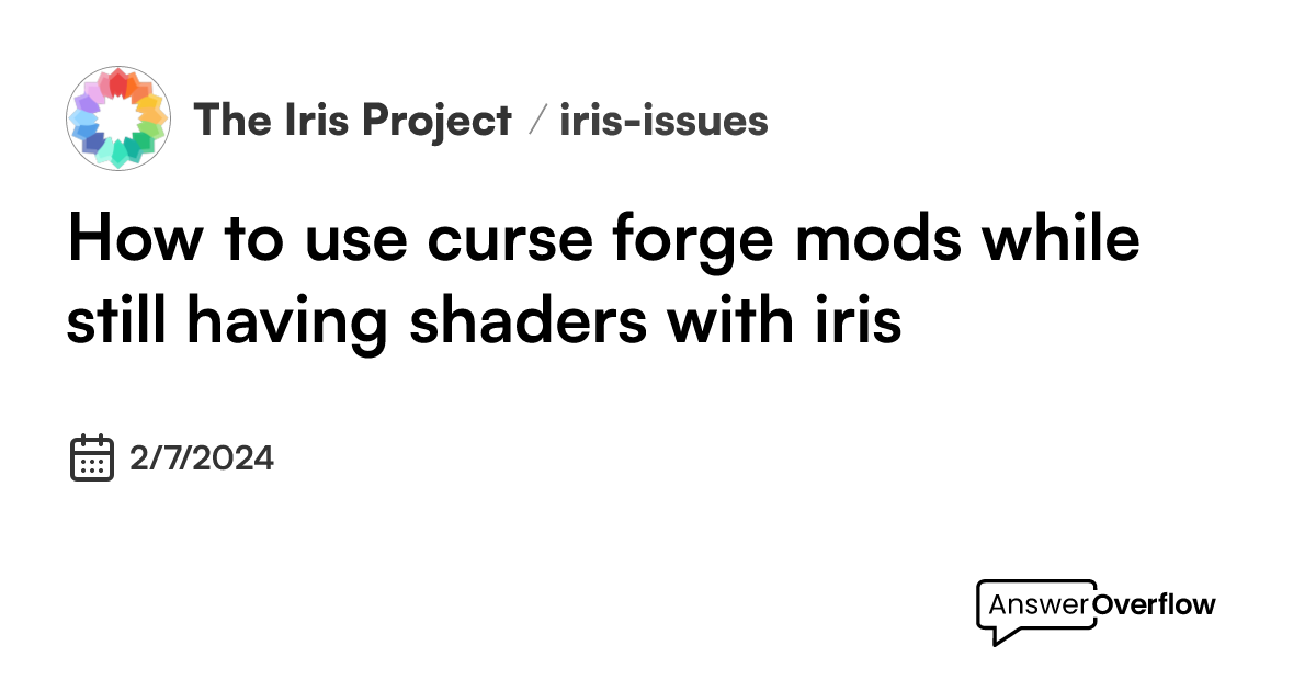 How to use curse forge mods while still having shaders with iris - The ...