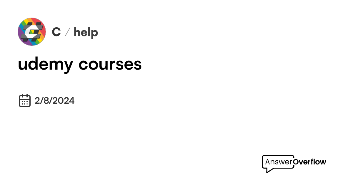 udemy courses? - C#