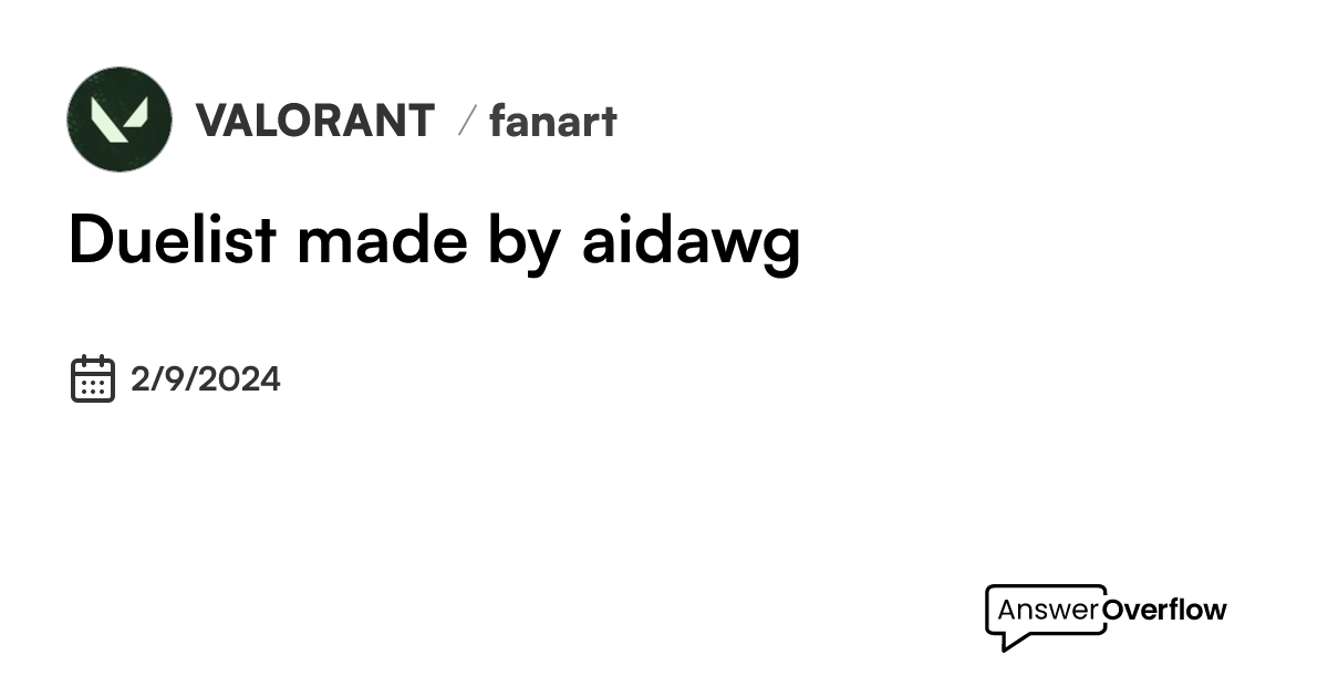 Duelist made by ai(dawg) - VALORANT