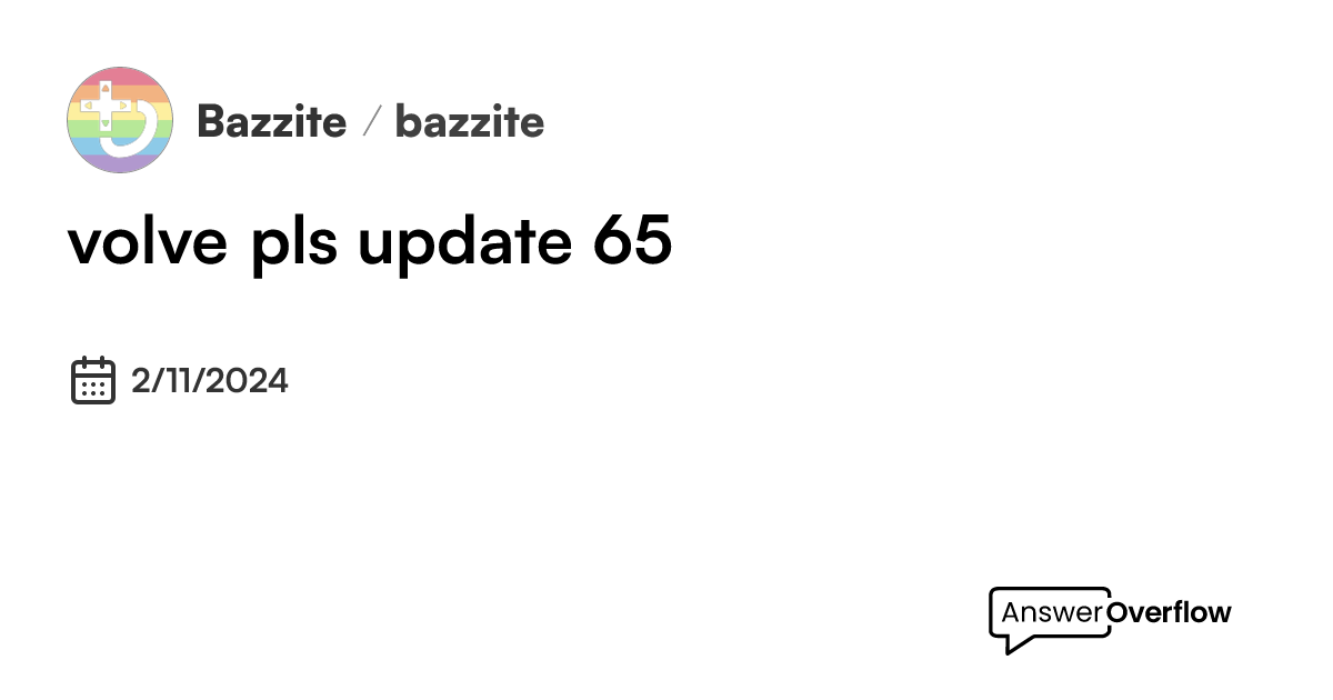 volve pls update 6.5 - Universal Blue