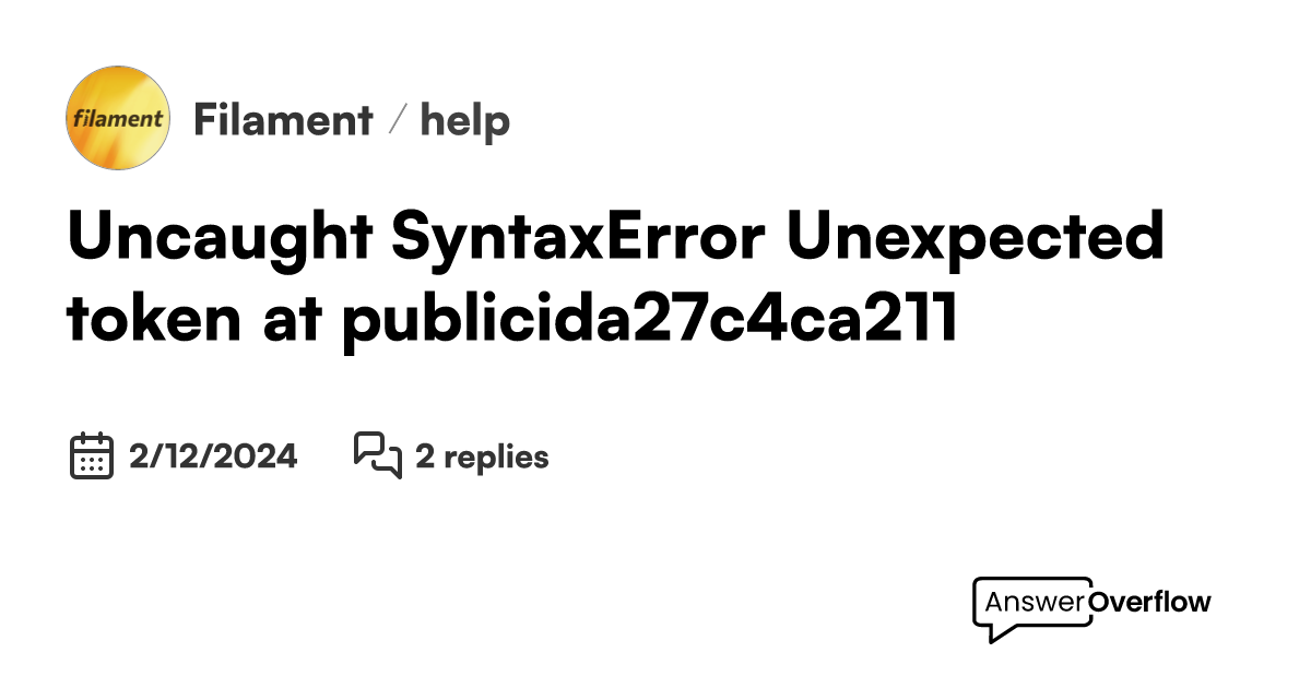 Uncaught SyntaxError: Unexpected token