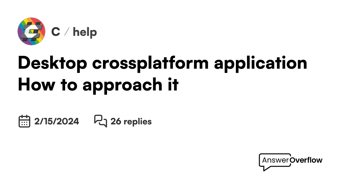 Desktop crossplatform application? How to approach it? - C#
