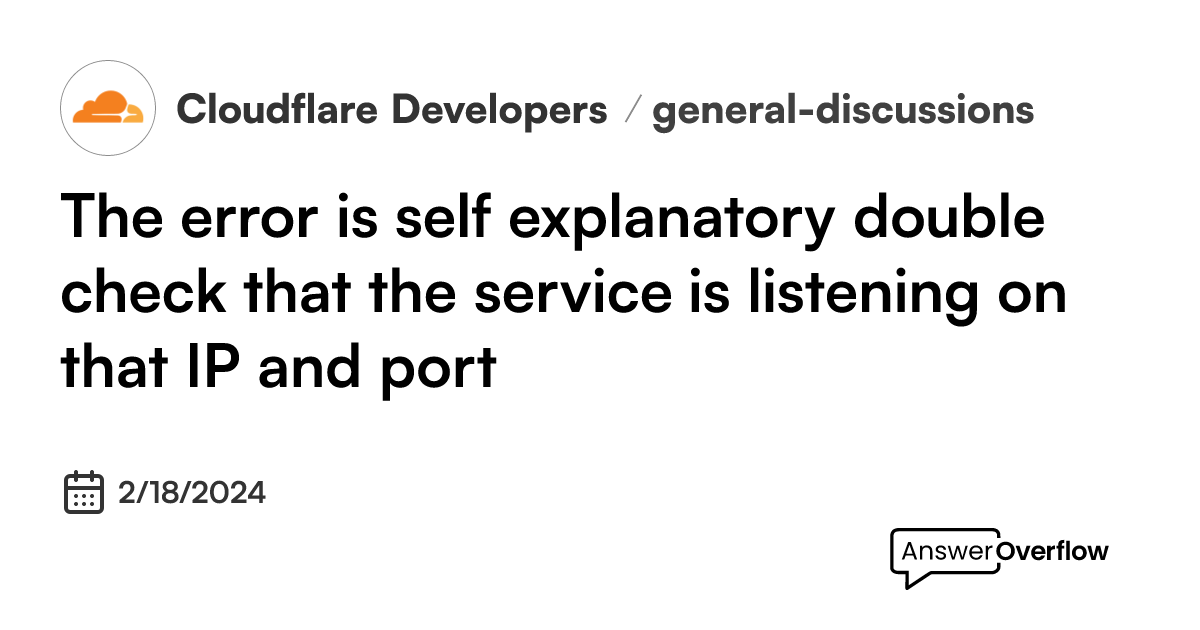 The error is self explanatory, double check that the service is listening on that IP and port ...