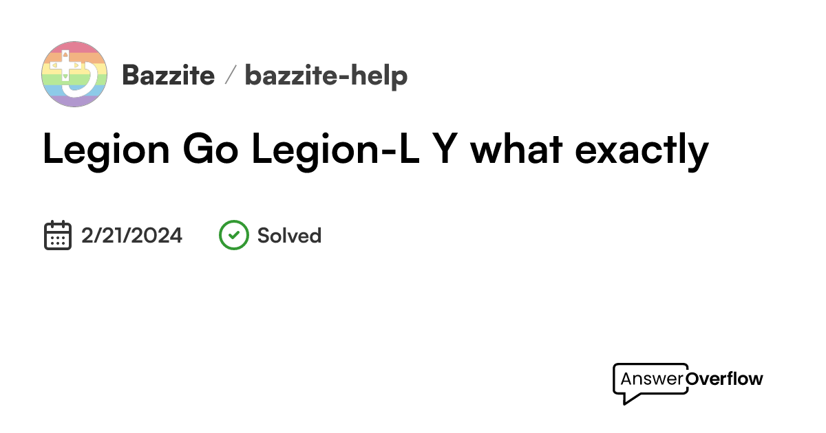 Legion Go: Legion-L + Y = what exactly? - Universal Blue
