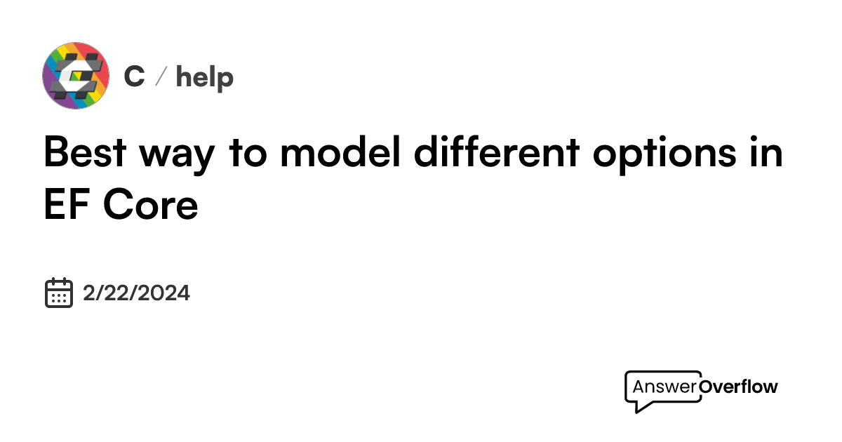 Best way to model different options in EF Core - C#