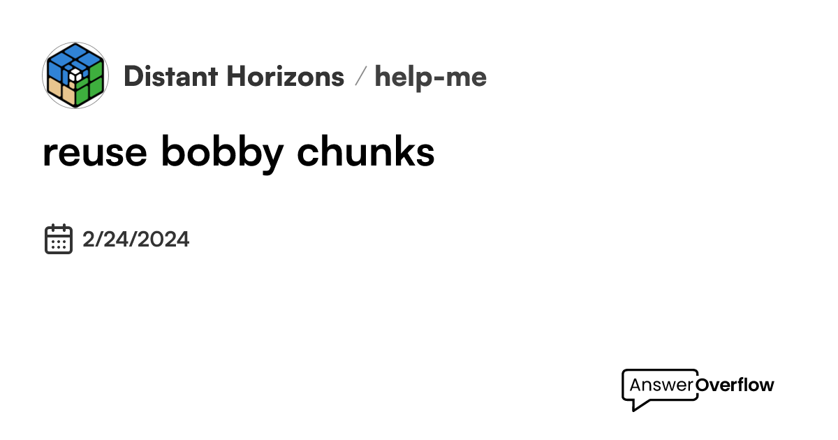 reuse bobby chunks - Distant Horizons