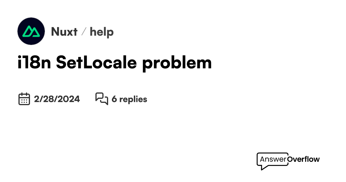 i18n SetLocale() problem - Nuxt