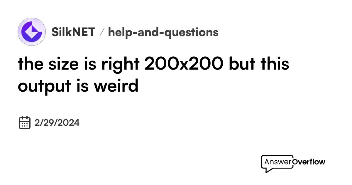 the size is right (200x200) but this output is weird... - Silk.NET