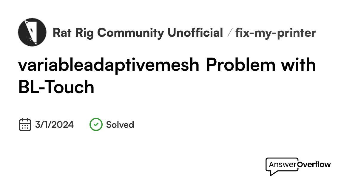 variable_adaptive_mesh Problem with BL-Touch - Rat Rig Community ...
