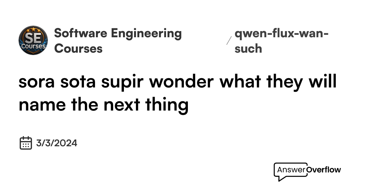 sora . sota . supir ......wonder what they will name the next thing ...