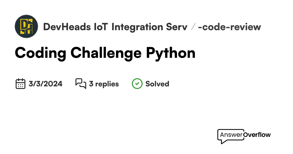 Coding Challenge - DevHeads IoT Integration Server