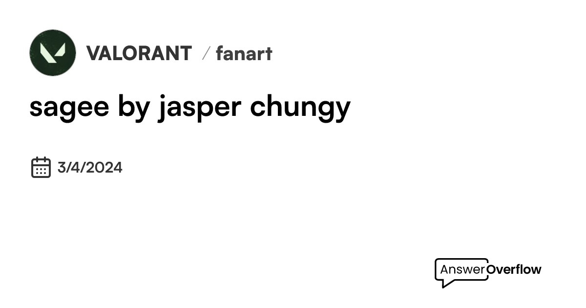 sagee by jasper (chungy) - VALORANT