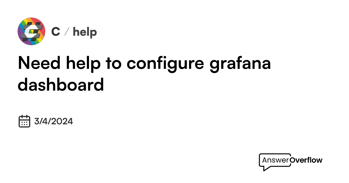 Need help to configure grafana dashboard - C#