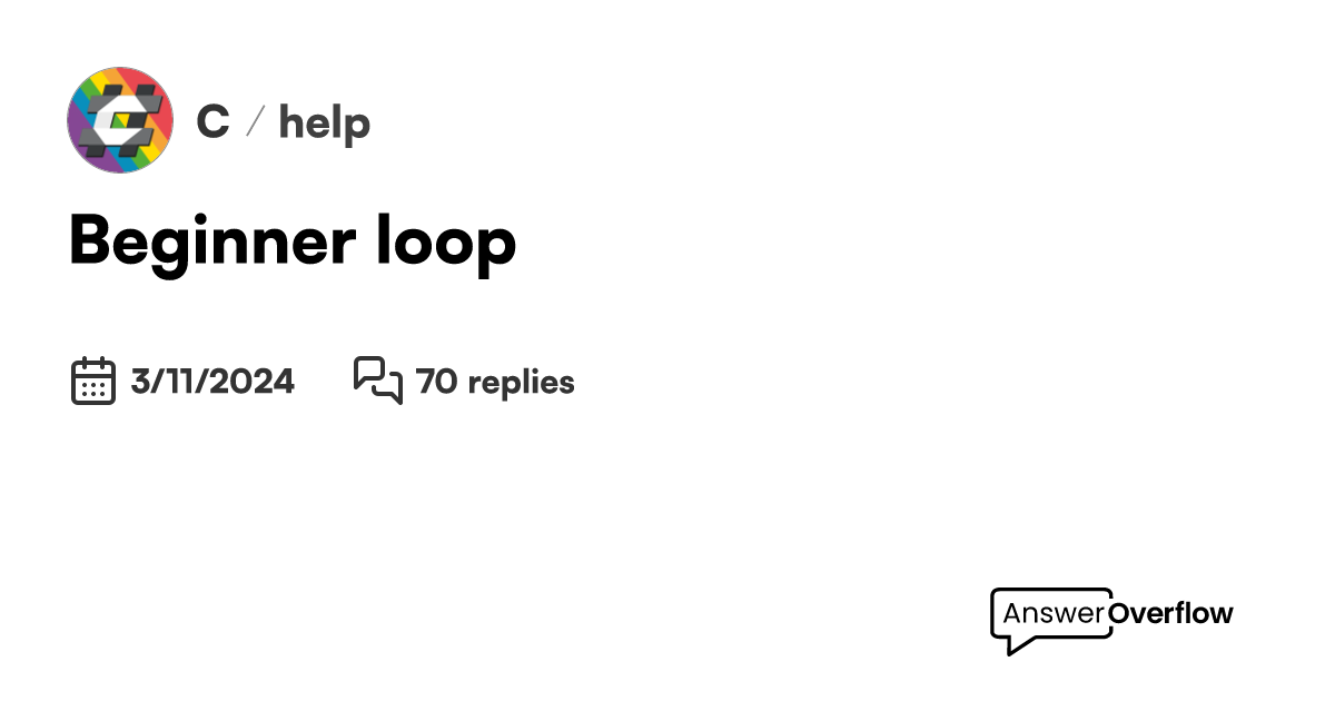 Beginner loop - C#