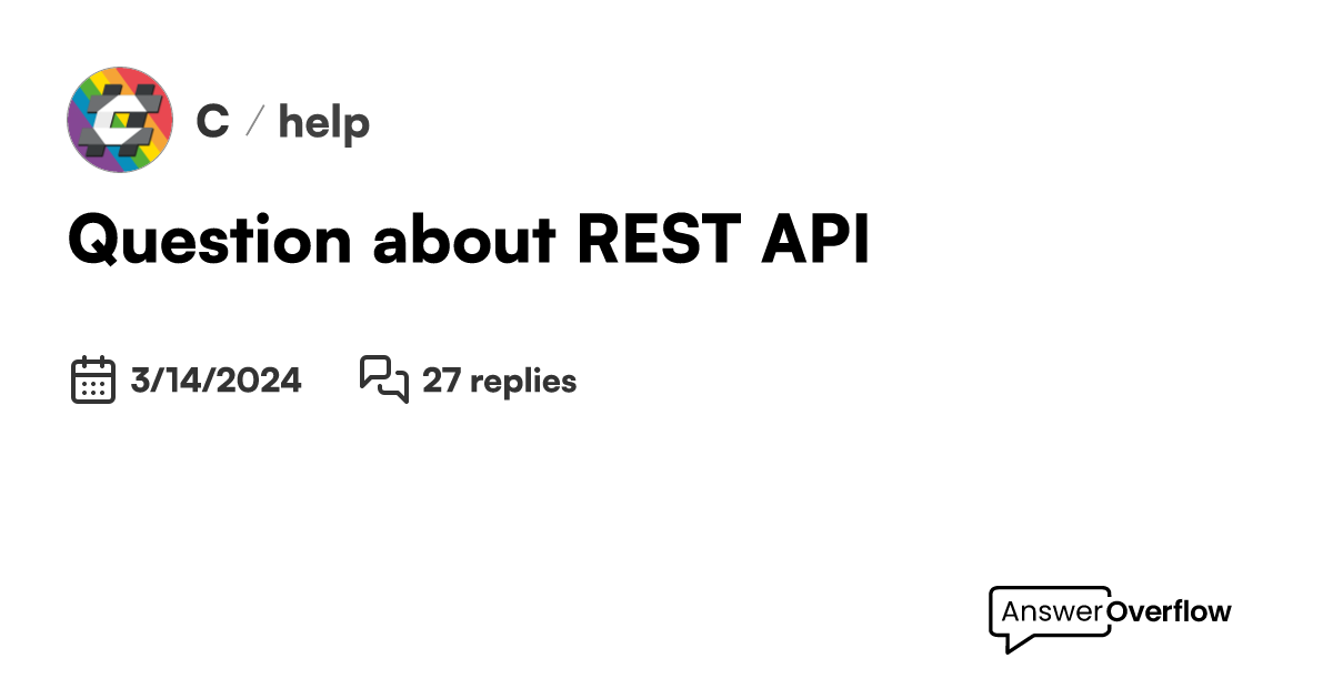 Question about REST API - C#