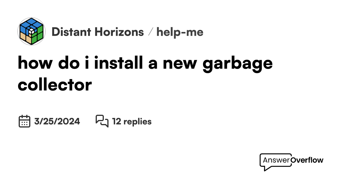 how do i install a new garbage collector? - Distant Horizons