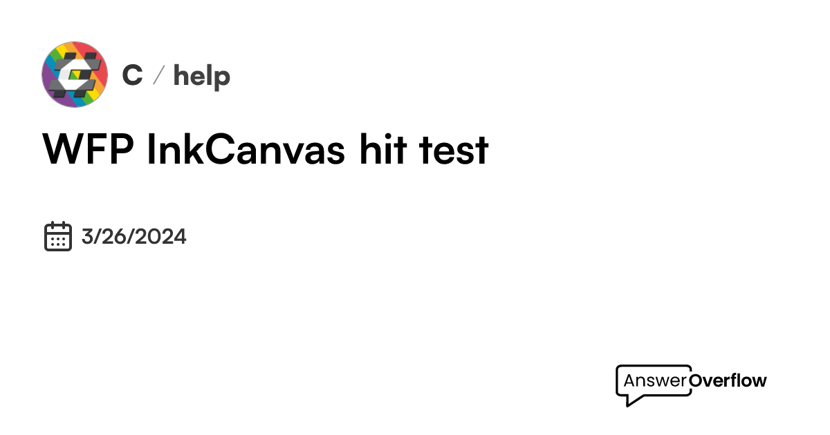 WFP InkCanvas hit test - C#