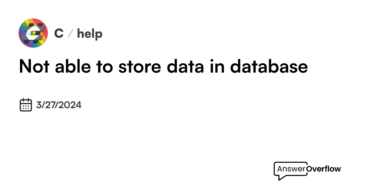 Not able to store data in database - C#