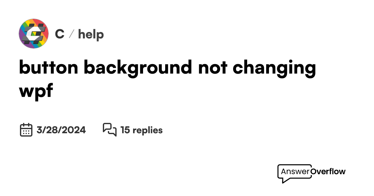 button background not changing wpf - C#