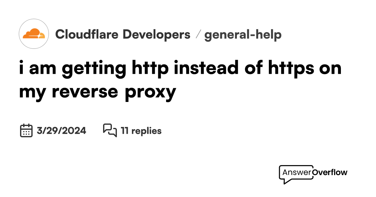 i am getting http instead of https on my reverse proxy - Cloudflare Developers