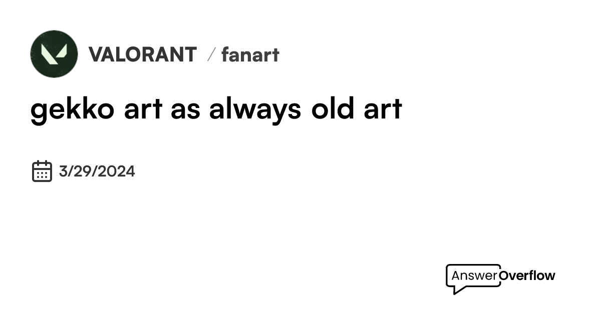 gekko art (as always old art) - VALORANT