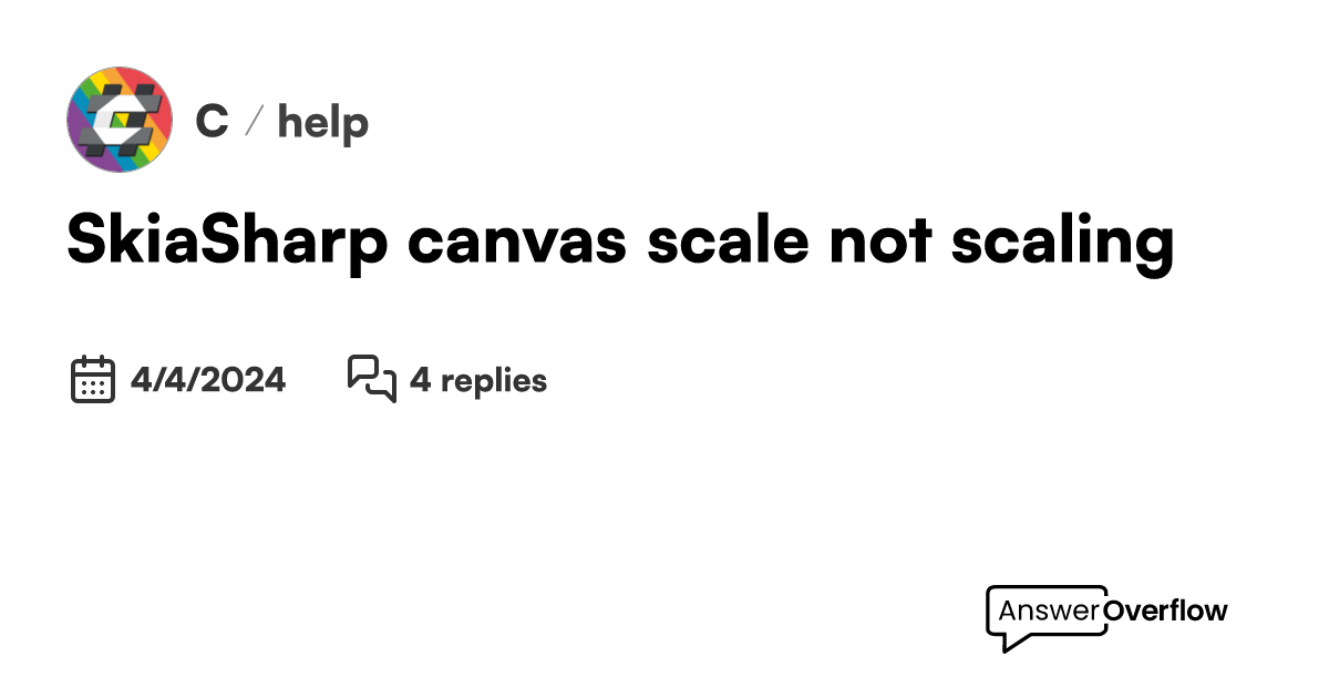 SkiaSharp canvas scale not scaling - C#