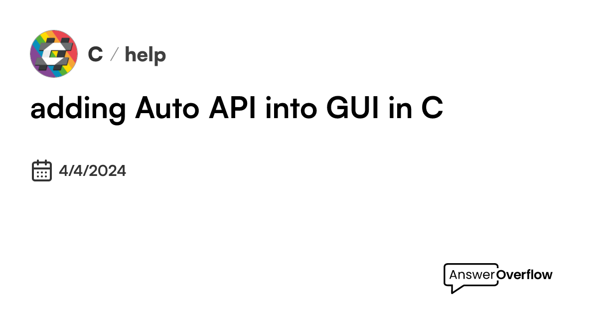 adding Auto API into GUI in C# - C#