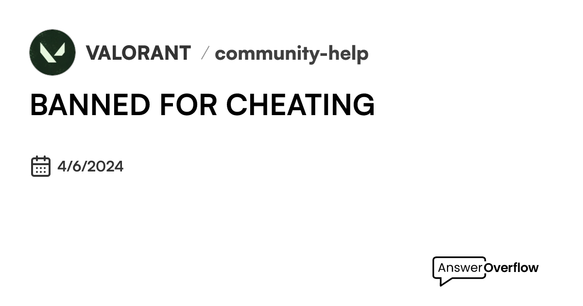BANNED FOR CHEATING?????? - VALORANT