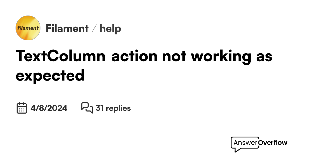 TextColumn action not working as expected - Filament