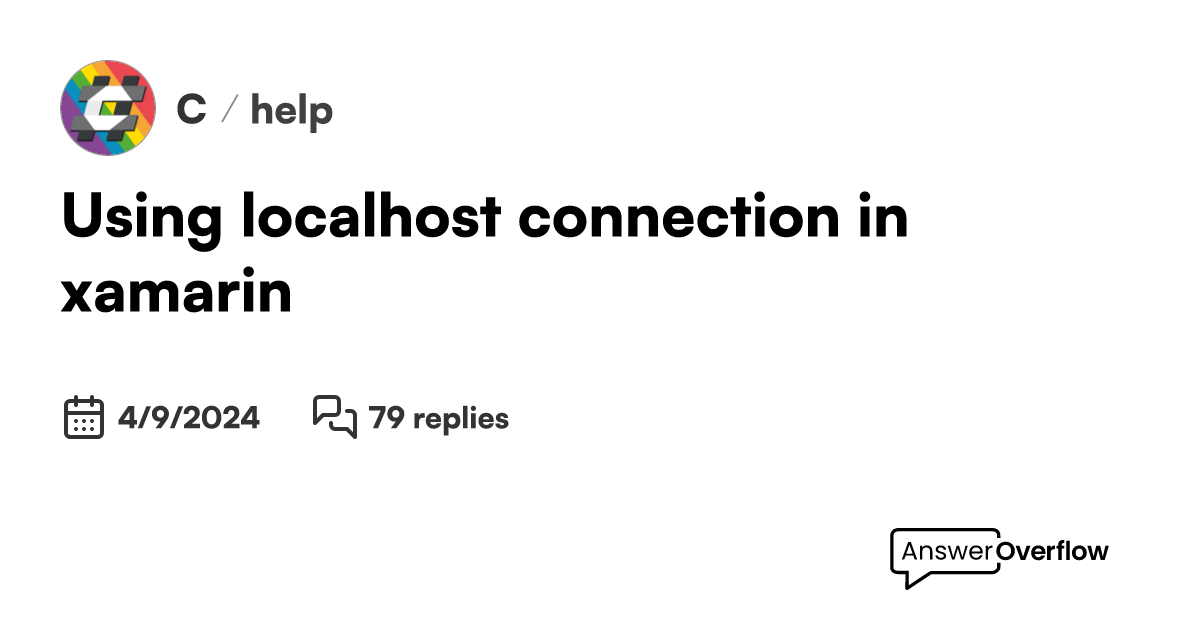 Using localhost connection in xamarin - C#