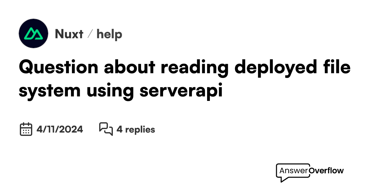 Question about reading deployed file system using server/api - Nuxt