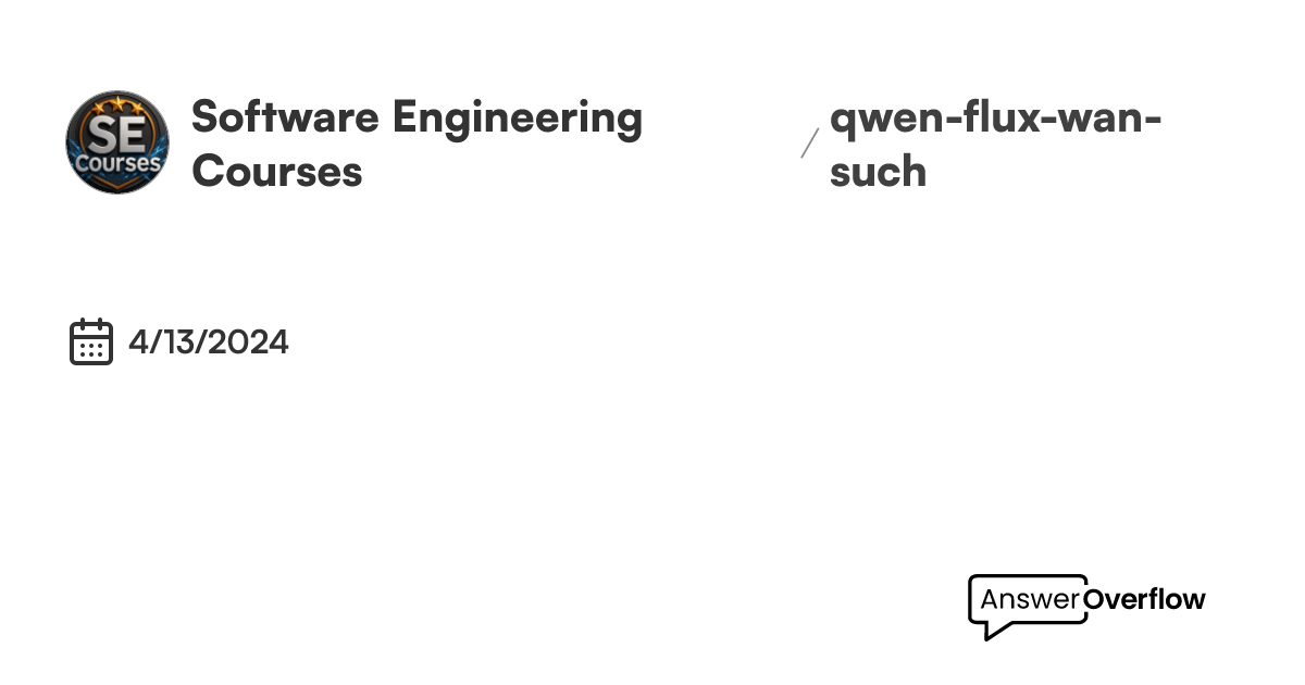 - Software Engineering Courses (SECourses)