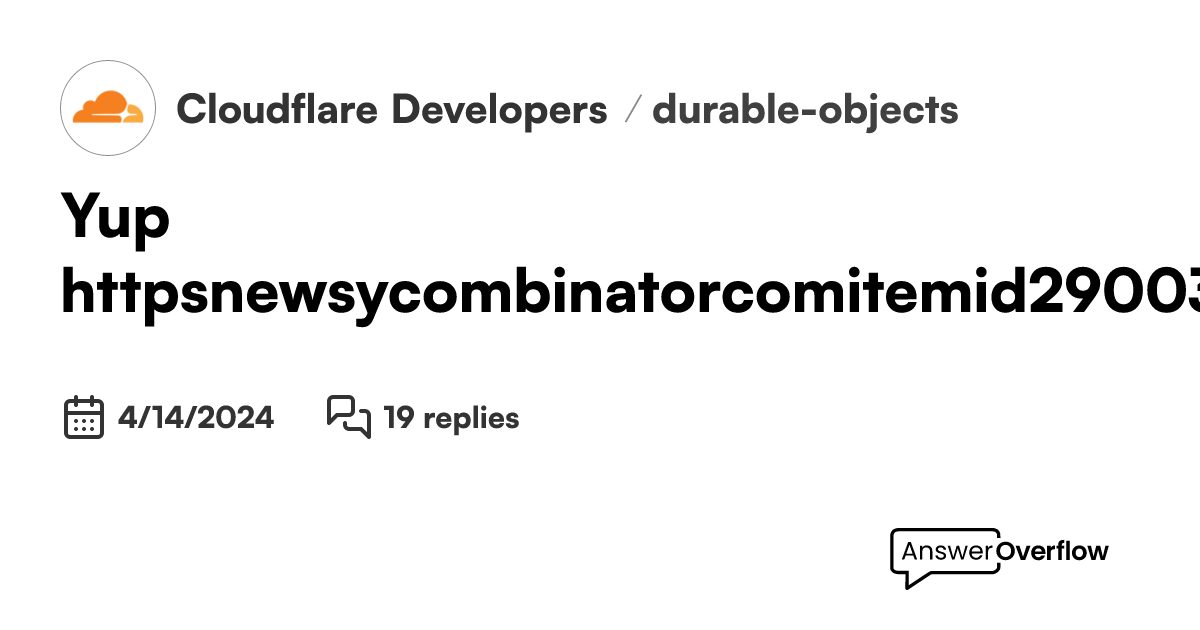 Yup: leerob is VP of Product @ Vercel confirming it here - Cloudflare Developers
